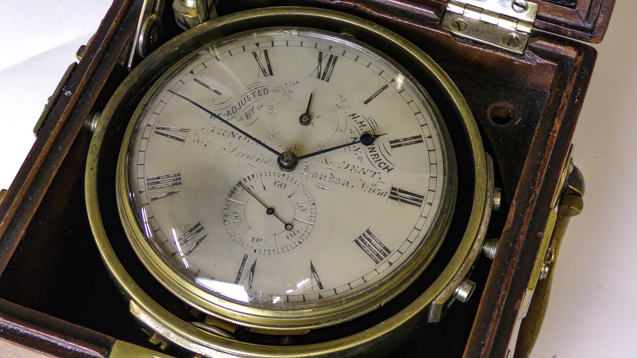 In Action: 19th Century Arnold & Dent English Marine Chronometer - YouTube