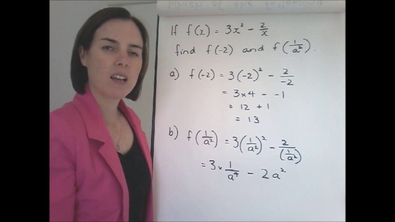 Substituting into a Function - YouTube