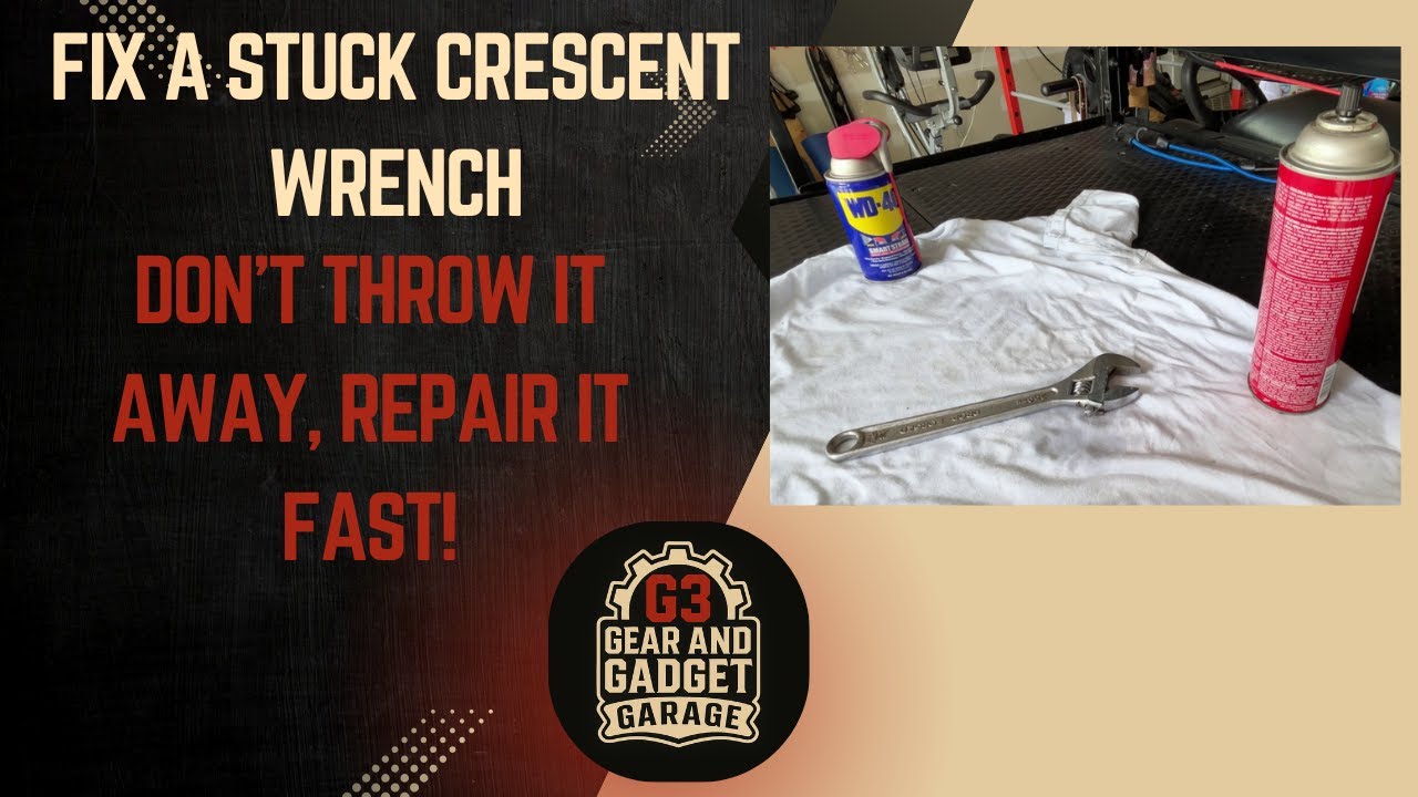 How to Fix a Stuck Crescent Wrench | Quick & Easy Repair Tip - YouTube