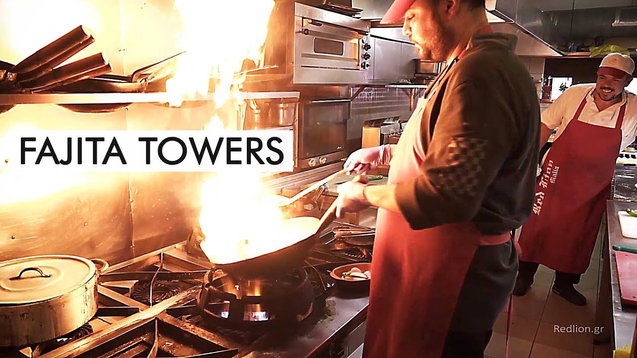 FAJITA Towers @ The Red Lion Pub & Restaurant Malia / Daily CRETE ...