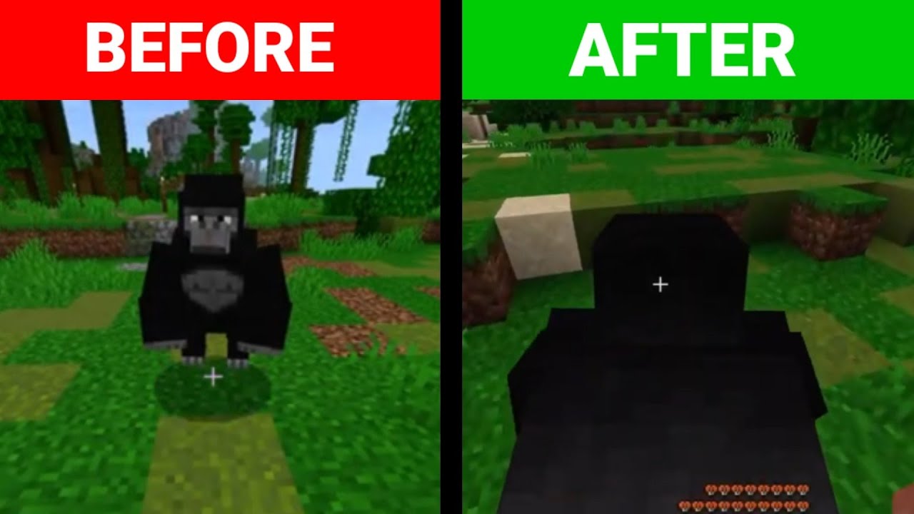 HOW TO TAME AND RIDE GORILLA IN MINECRAFT 🦍 - YouTube