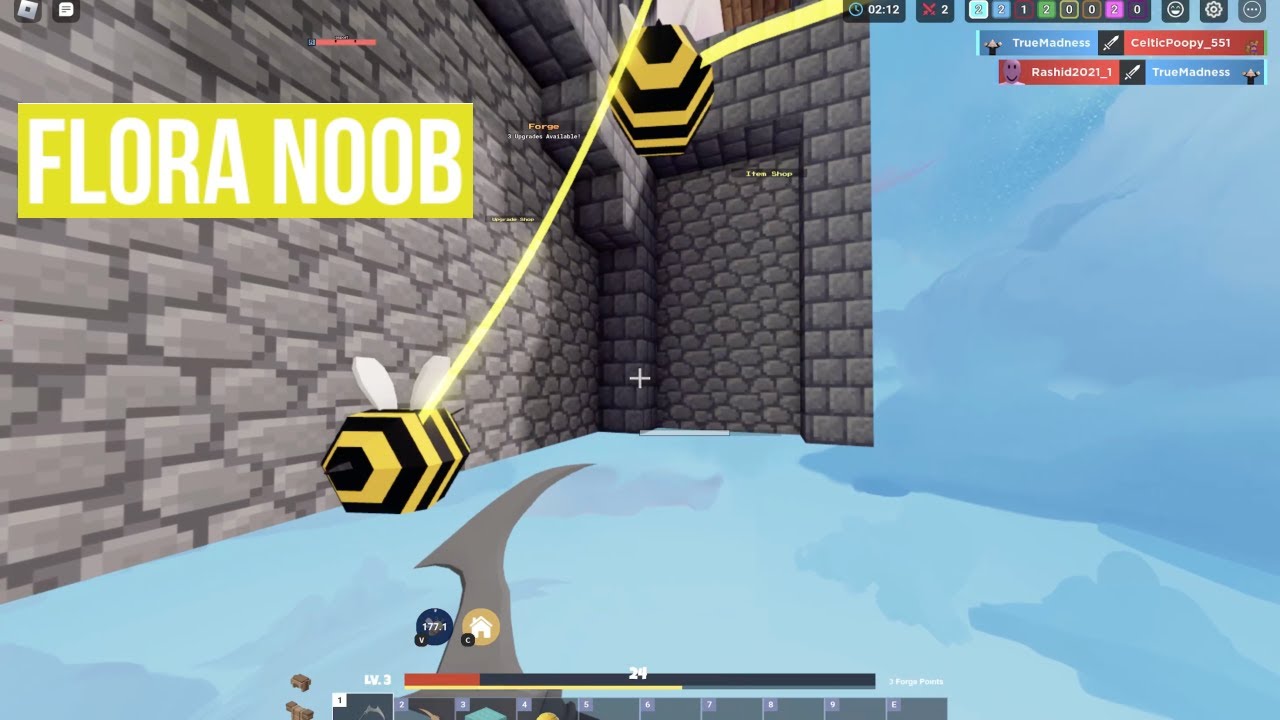 Pro Flora Kit Gameplay in ROBLOX Bedwars - YouTube