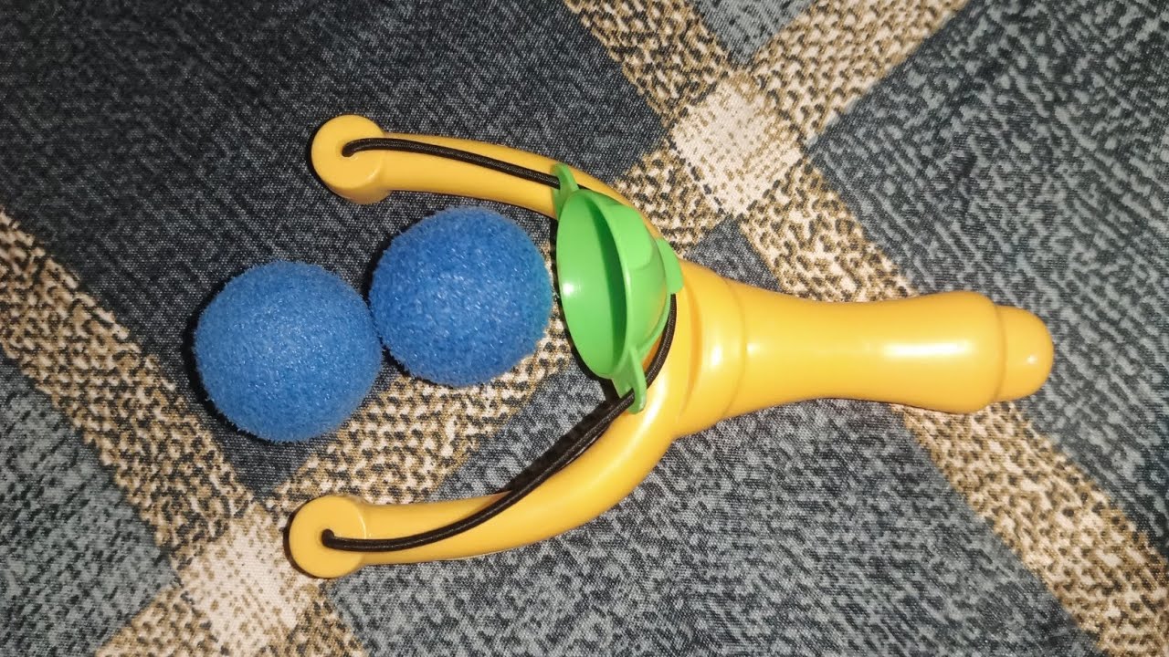 Sling shot review. Kids toy sling shot - YouTube