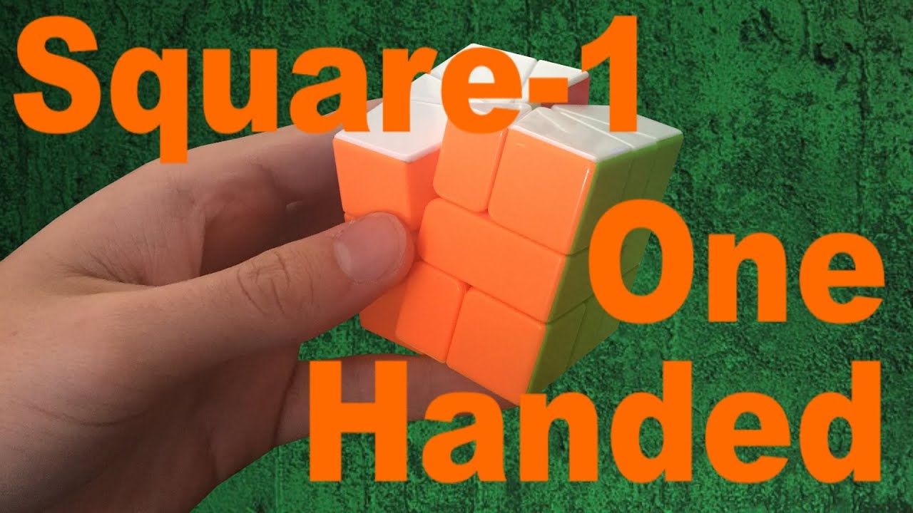 Solving a Square-1 One Handed - YouTube
