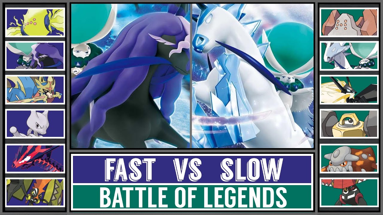 FAST LEGENDARY POKÉMON vs SLOW LEGENDARY POKÈMON - YouTube