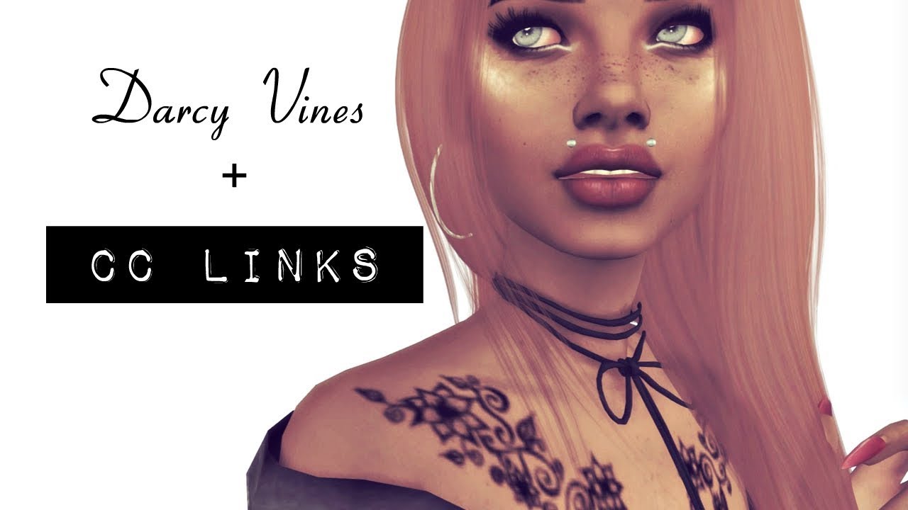 The Sims 4 // Darcy Vines CAS + CC links 🌈 - YouTube