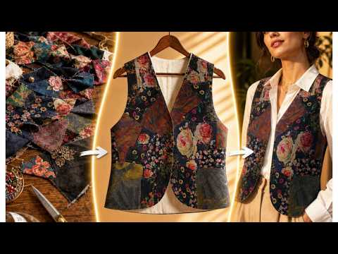 ♦️Bu Şık Yeleğin Sırrı Ne? Neyden Yapıldığına İnanamayacaksınız! | Upcycle✂️