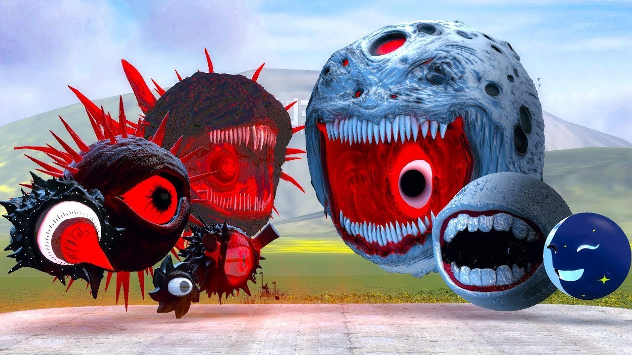 ALL PHASES OF MOON SPRUNKI VS ALL PHASES OF MR SUN SPRUNKI In Garry's ...