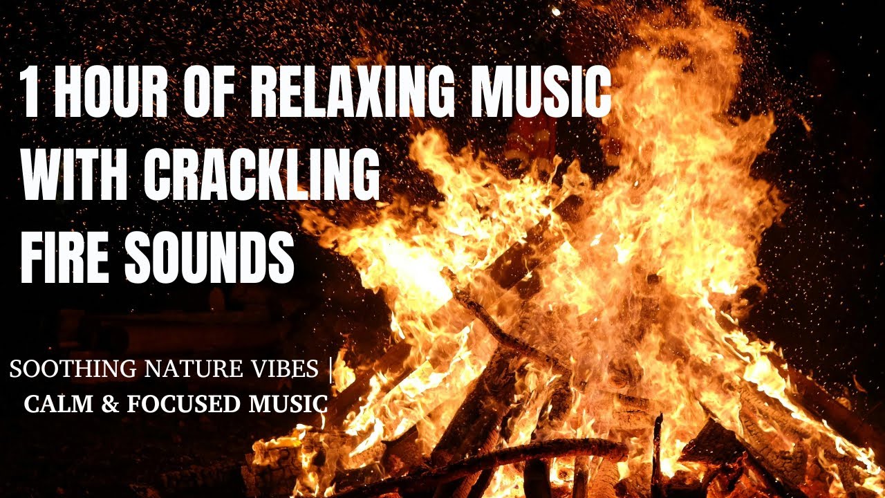 Relaxing Music with Crackling Fire Sounds | Cozy Campfire Ambience for ...