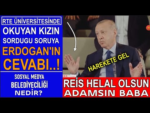 R.Tayyip ERDOĞAN Ünv.'de okuyan kız öyle bir soru sordu ki,bakın ERDOĞAN Ne Cevap VERDİ..ŞOK EDİCİ..