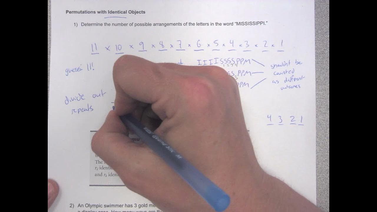 Permutations with Identical Objects - YouTube