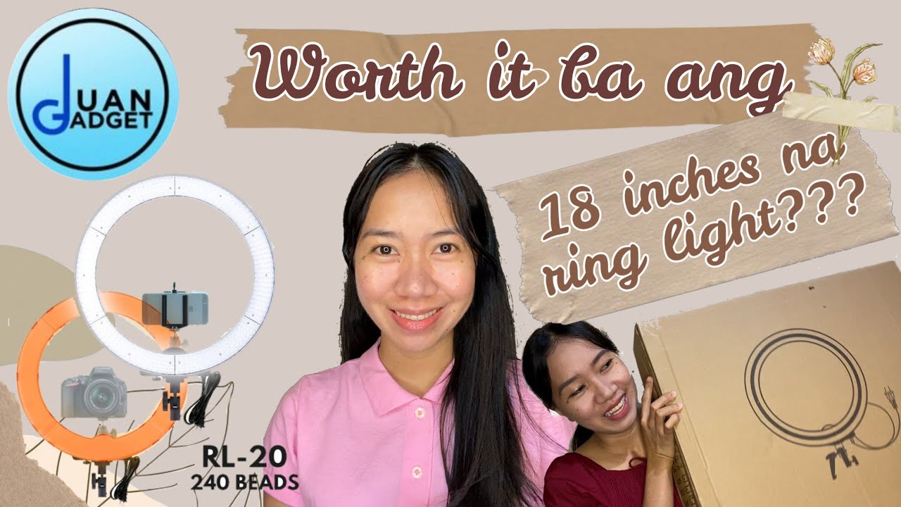 18-inch RING LIGHT, WORTH IT BA??? - YouTube