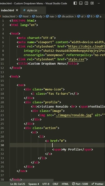 How To Make Custom Dropdown Menu Using HTML CSS & JavaScript | Toggle ...