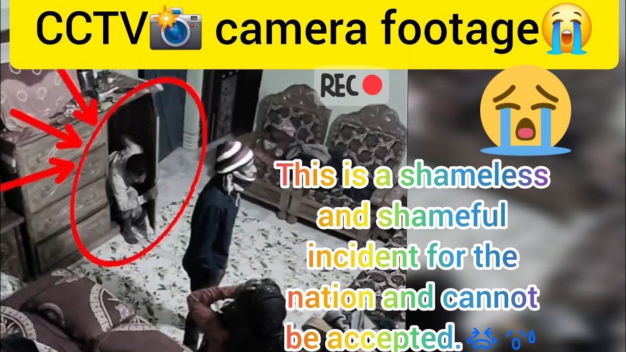 CCTV📸 camera footage😭This is a shameless and shameful incident for the ...