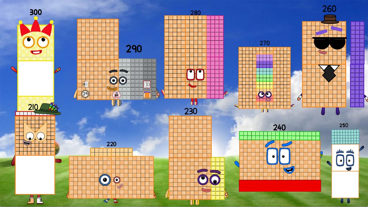 My Versions of numberblocks band 210 to 300 But Remake | Official - YouTube