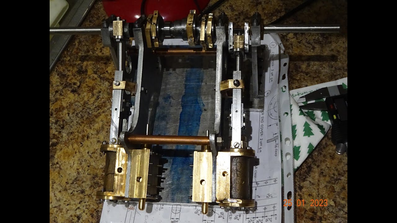 Paddle steamer engine part 5 - YouTube