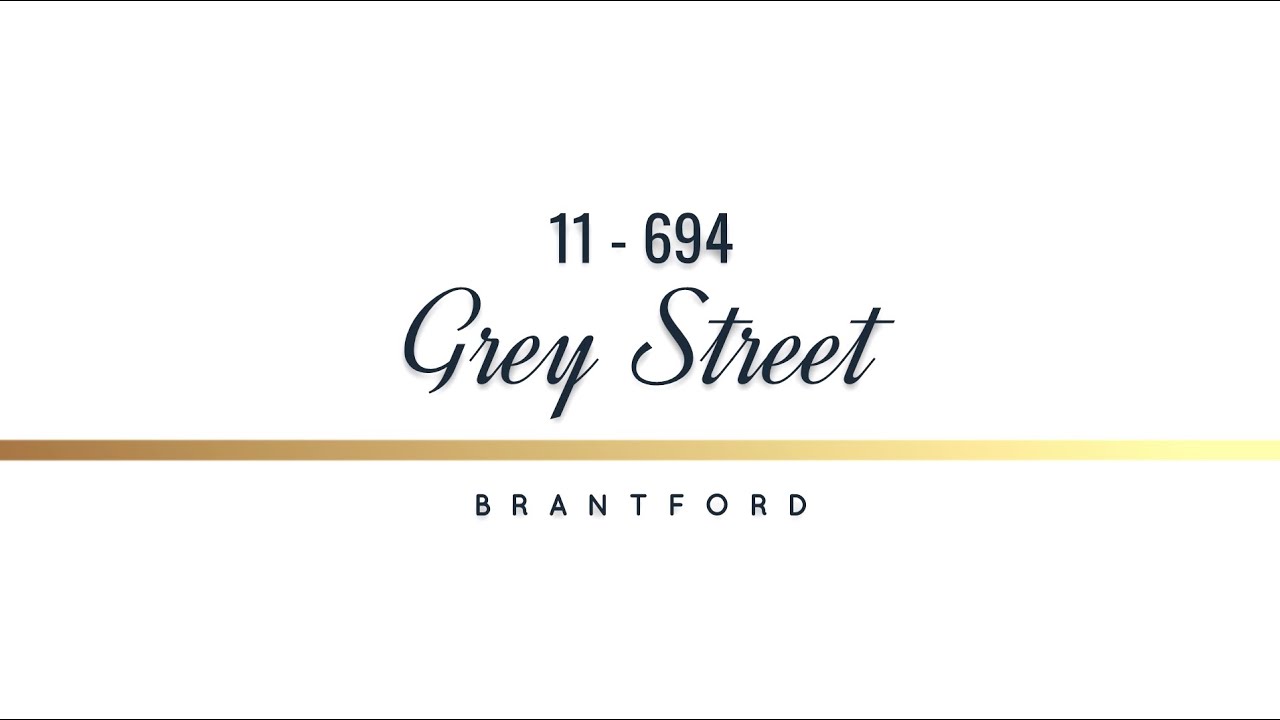 Condo Townhouse For Sale: 11-694 Grey Street, Brantford - YouTube