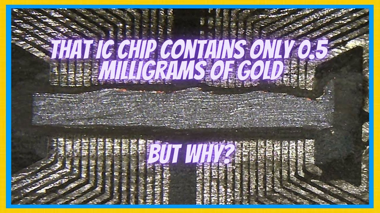 Gold Recovery from IC chip ( DDR RAM ) ( 149 ) - YouTube
