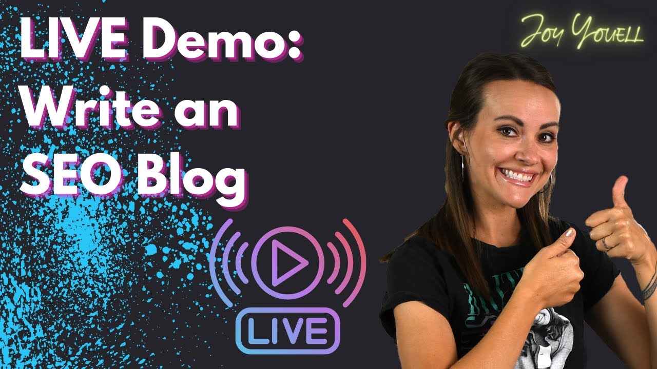 How to Write an SEO Blog: LIVE Demo - YouTube