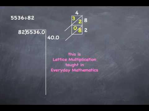 Division the Everyday Mathematics way!!! - YouTube