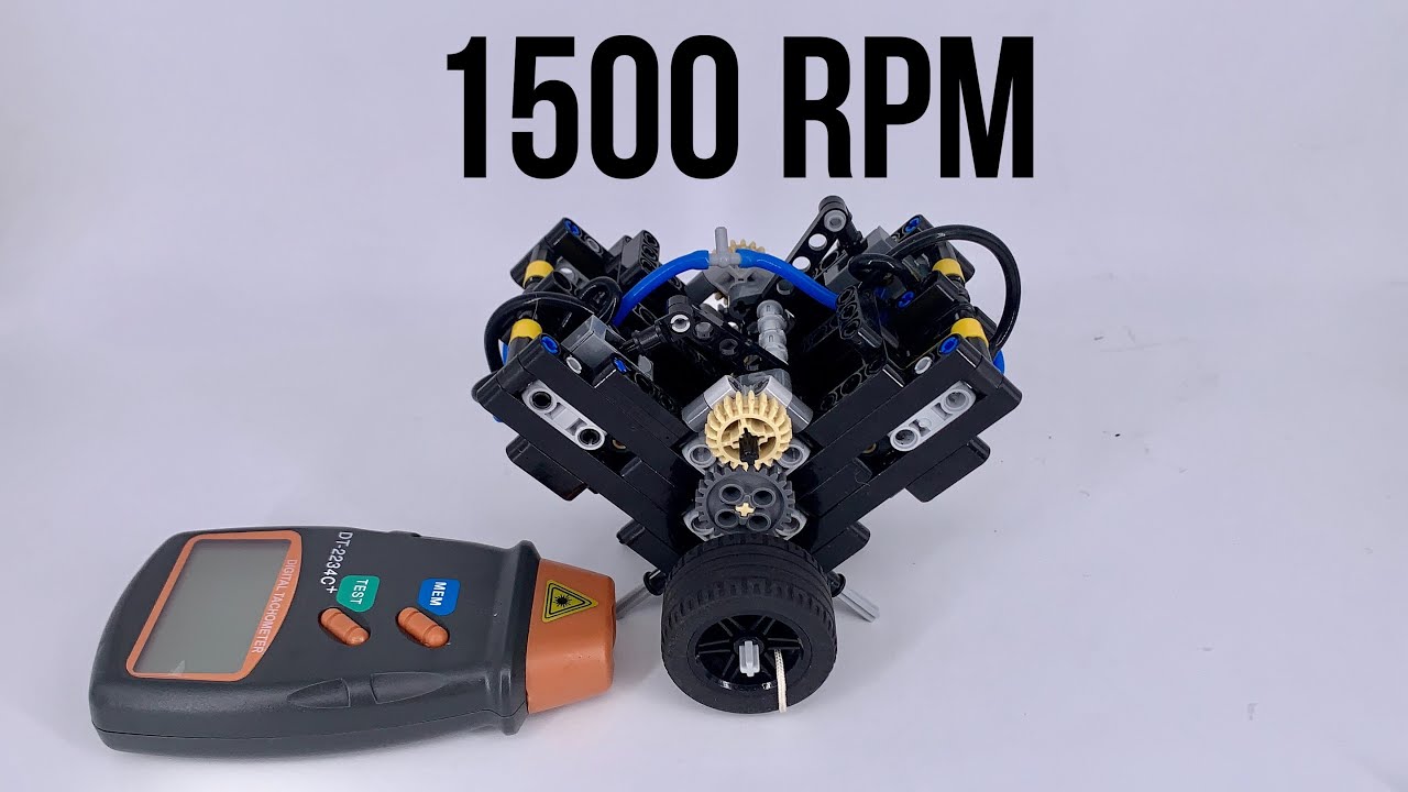 V4 Pneumatic motor/small cylinders 1500rpm! - YouTube
