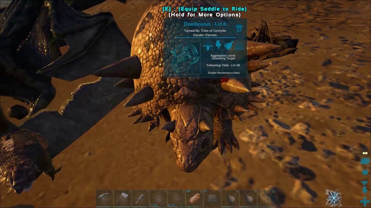Ark Survival Evolved #03:FUNNY MOMENTS, ALLOSAURUS AMBUSH, DOEDICURUS ...