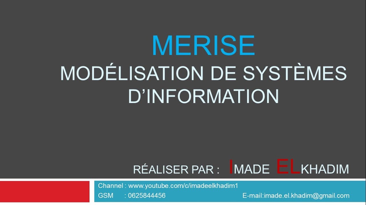 1#Merise (introduction) Darija - YouTube