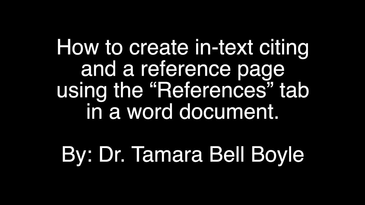 Reference Tab In Word Document Example YouTube reference-tab-in-word-document-example-youtube