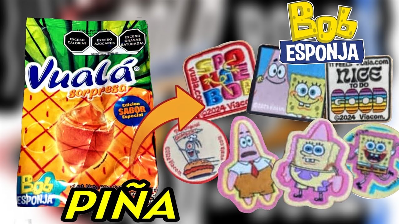 ¡Nuevo vualá Sabor PIÑA! La Colección Completa de 15 Parches Bob ...