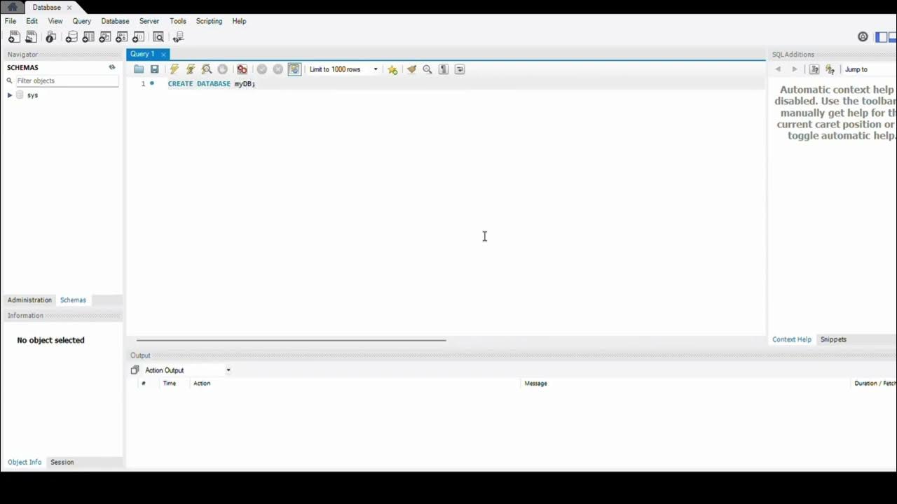 MySQL Project 1: 'Create A Database' Created by Trishanth Kumar - YouTube