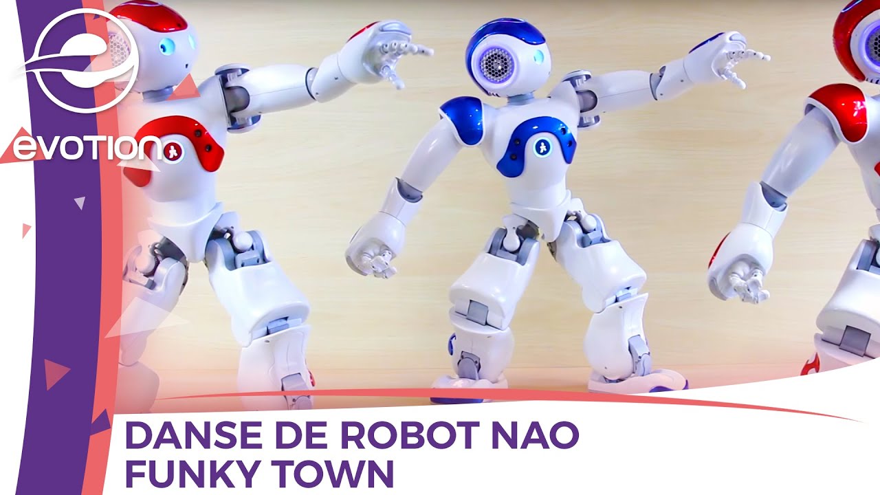 Funky Town danse de robot NAO Evotion & Aldebaran - YouTube