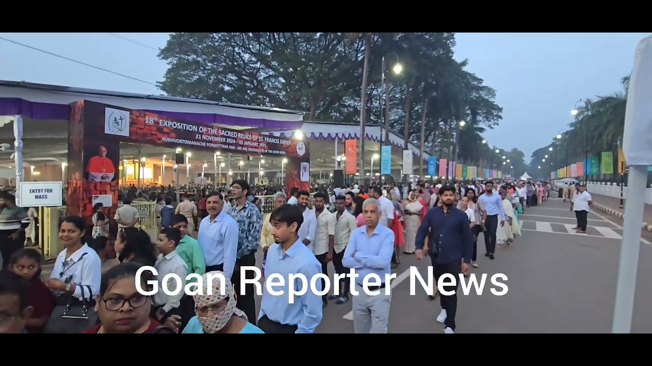 Goan Reporter:: EXPOSITION 2024:: Long Ques of Devotees for Veneration ...