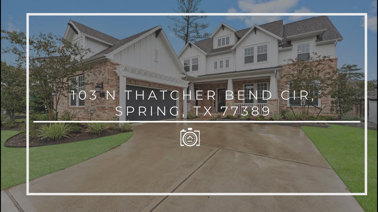 103 N Thatcher Bend Cir, Spring, TX 77389 - YouTube