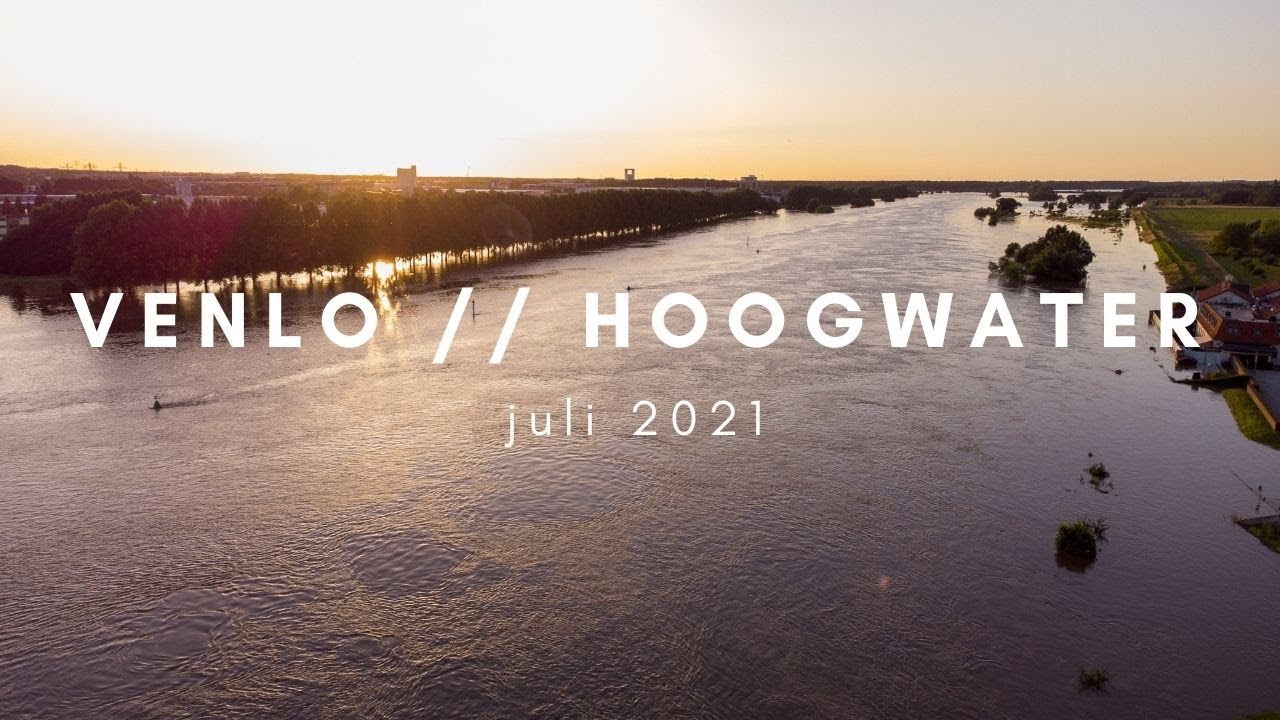 VENLO - MAAS // Hoogwater 18 juli 2021 || by drone - YouTube