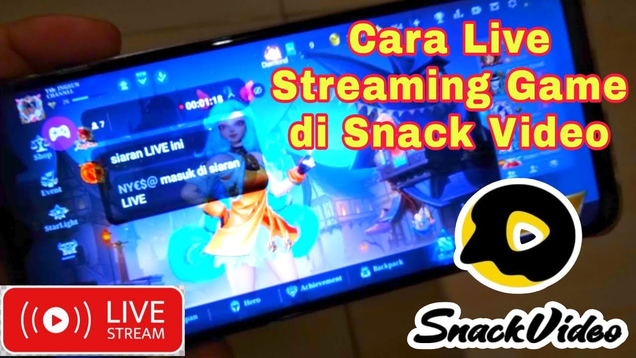 Cara Live Streaming Game di Snack Video 2024 - YouTube
