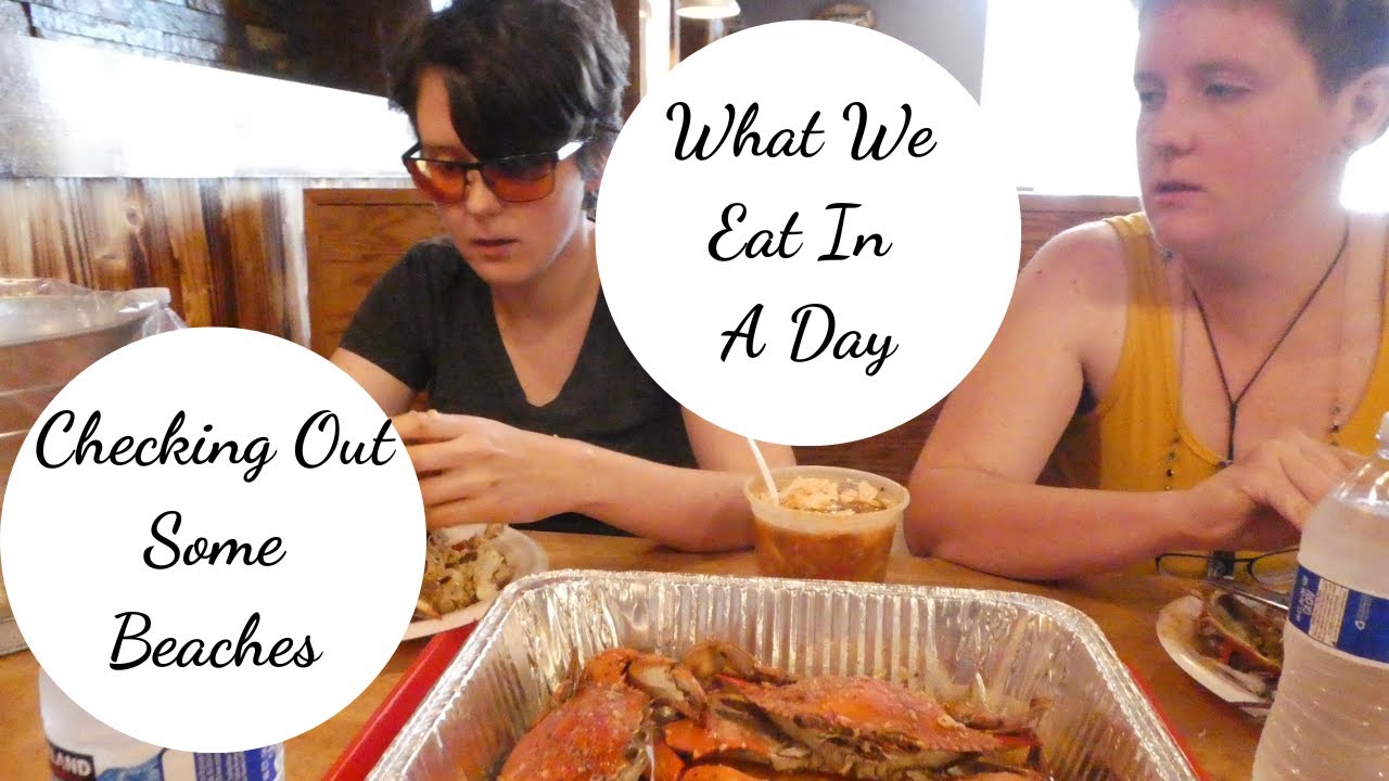 What We Eat In The Day On The Road | Visiting Three Beaches - YouTube