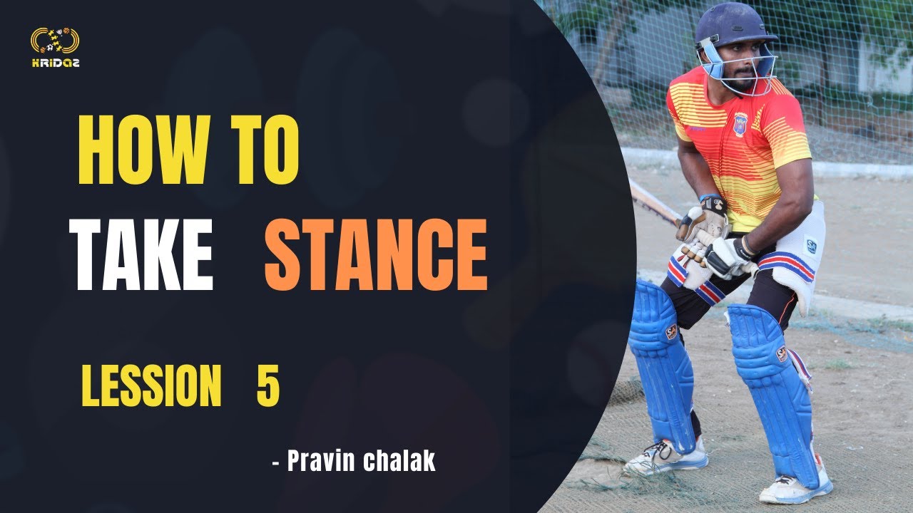 LESSON 5 | HOW TO TAKE PERFECT BATTING STANCE?🏏 | CRICKET BATTING ...