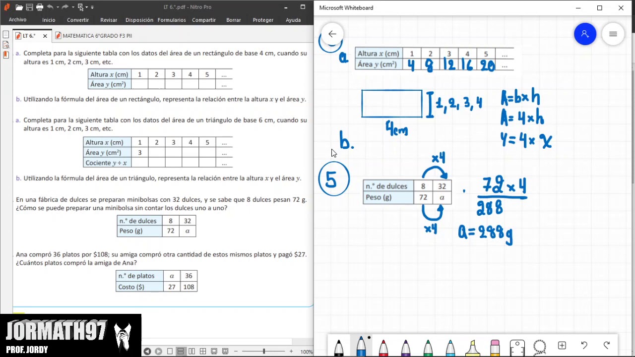 Matemática 6°Grado Practica lo Aprendido 2.8 y 3.6 Unidad 5 (Refuerzo ...