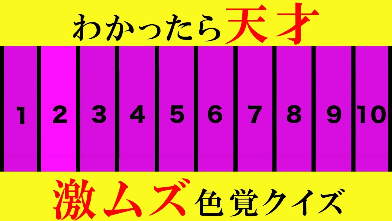 【ゆっくり解説】あなたはわかる?天才だけしかわからない色覚クイズ! Youtube