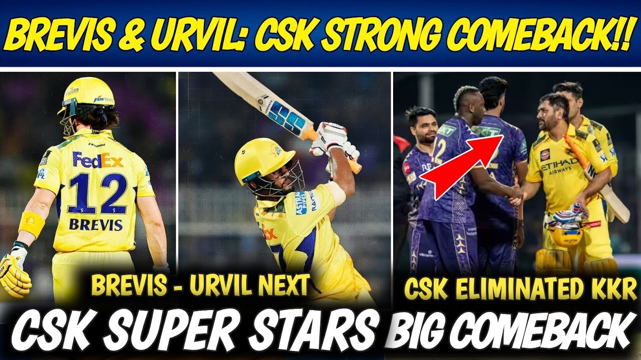 IPL Updates: Brevis & Urvil Next CSK Future Super Stars || CSK Strong ...