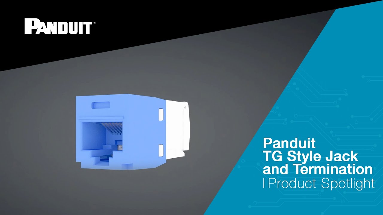 Panduit TG Style Jack and Termination| Product Spotlight - YouTube