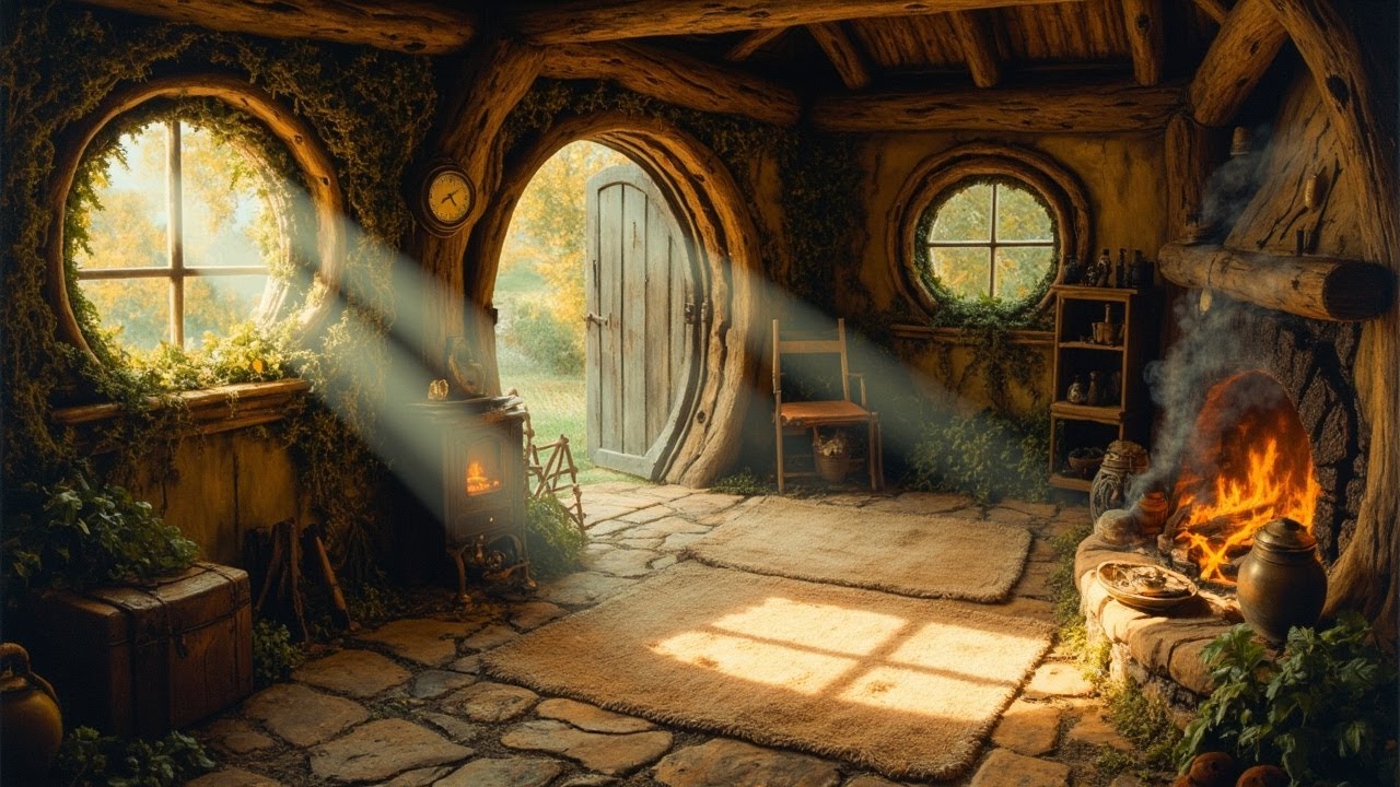 The Shire's Gentle Embrace: Relaxing Hobbit Music for Sleep & Study ...