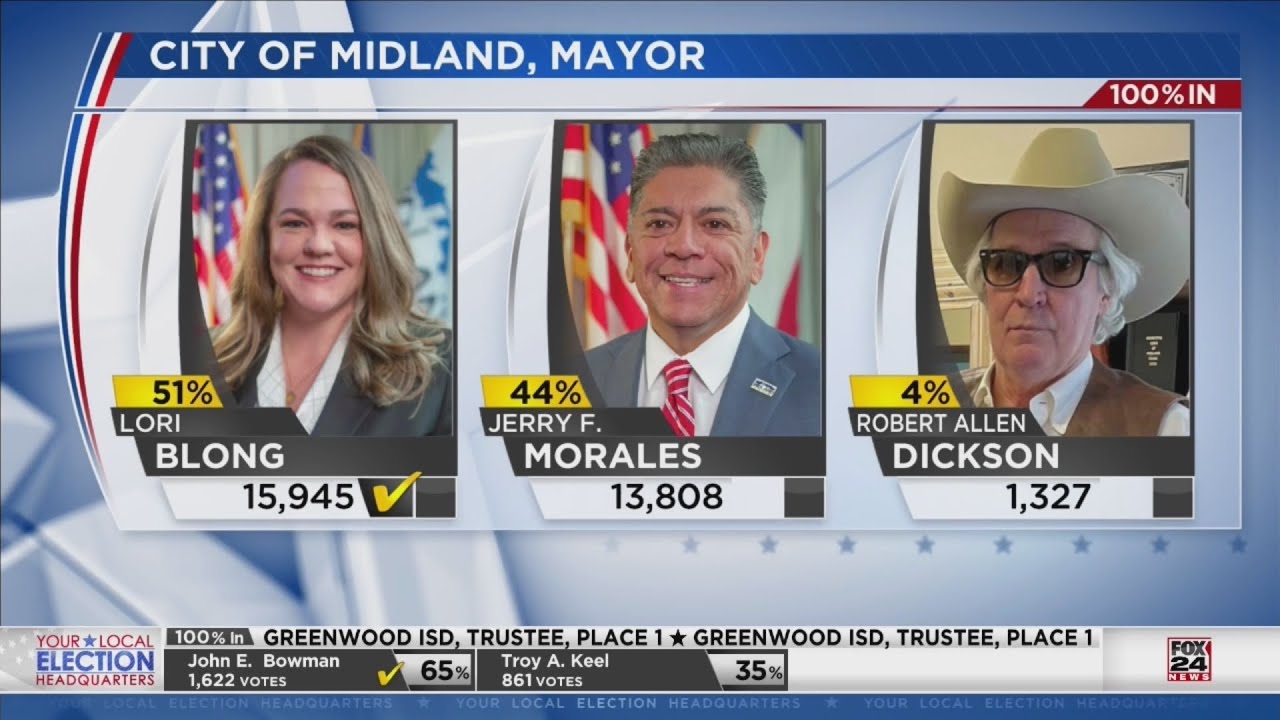 Lori Blong Elected Midland Mayor - YouTube