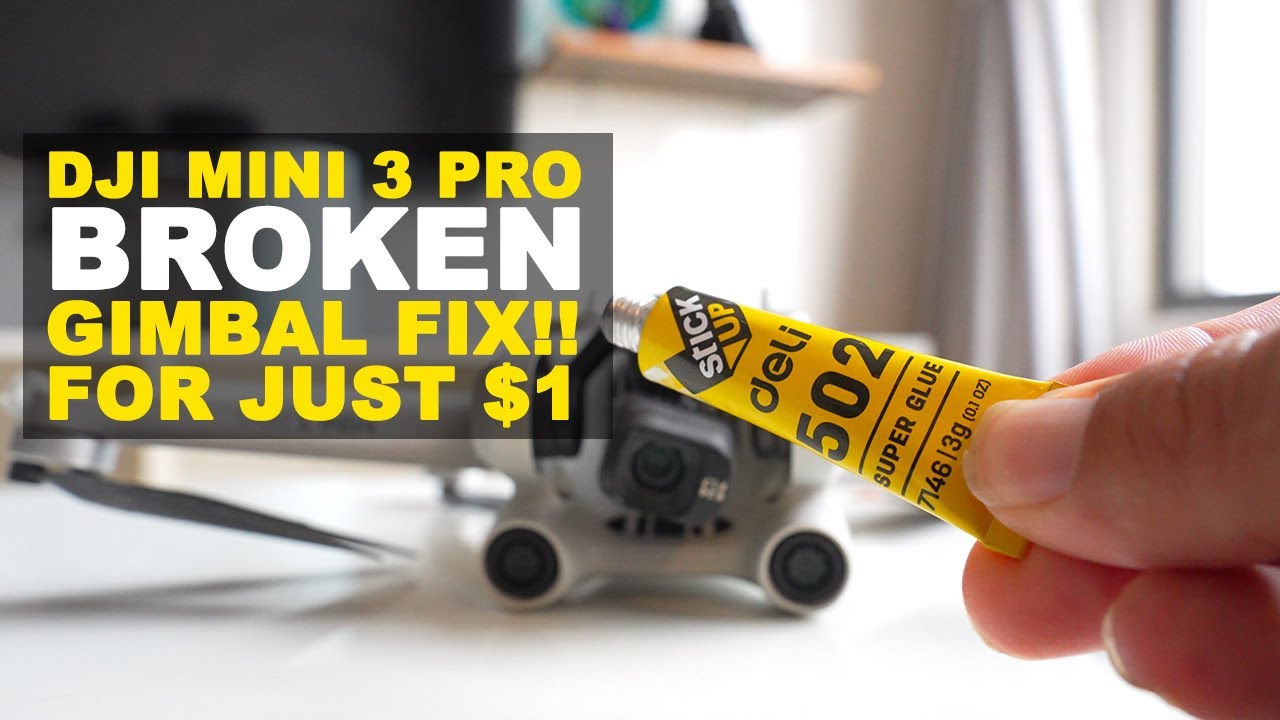 DJI MINI 3 PRO - BROKEN Gimbal FIX!! for just $1 - YouTube