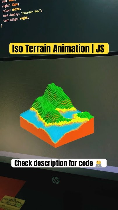 ISO Terrain Animation | JavaScript #htmlcss #js #htmlanimation #shorts - YouTube
