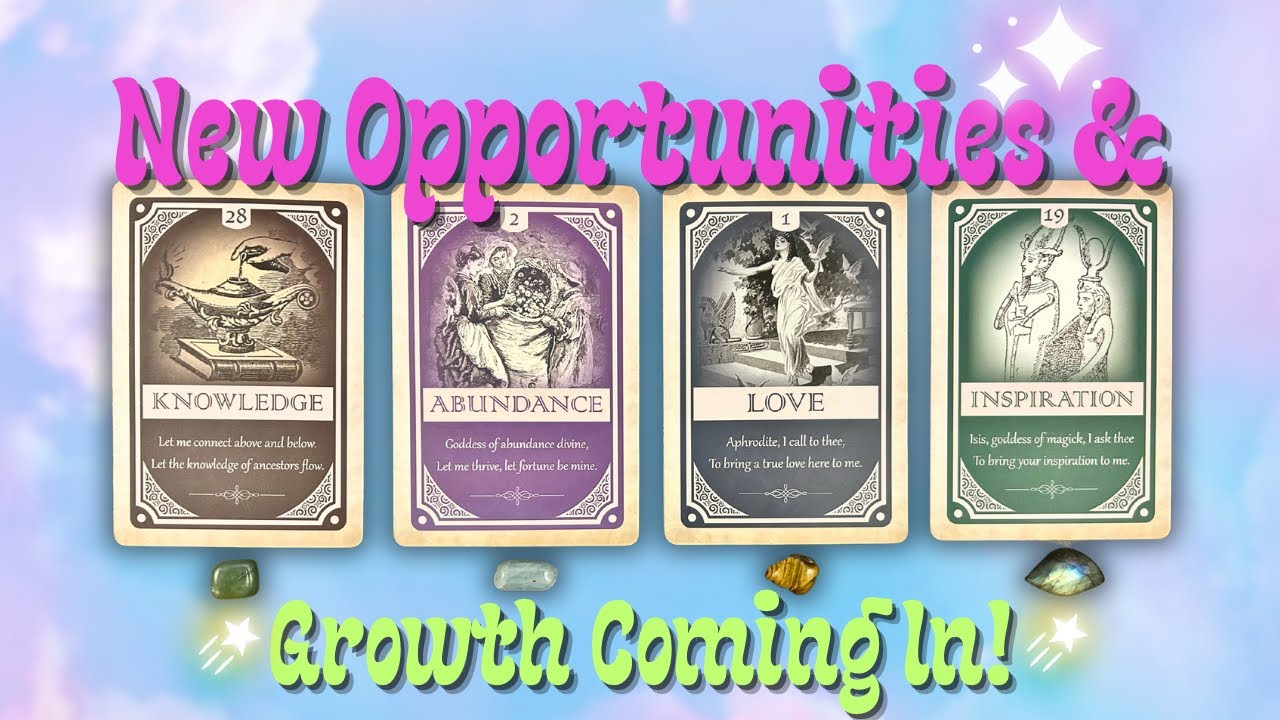 New Opportunities & GROWTH 🌱 Coming in For YOU! ⭐️Pick A Card⭐️ - YouTube