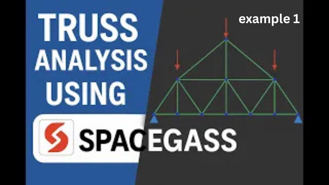 Truss analysis using SpaceGass software - YouTube