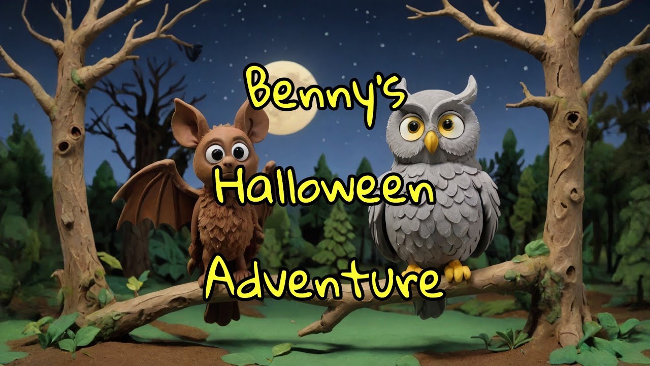 Benny the Bat’s Halloween Adventure | Halloween Stories for Kids - YouTube