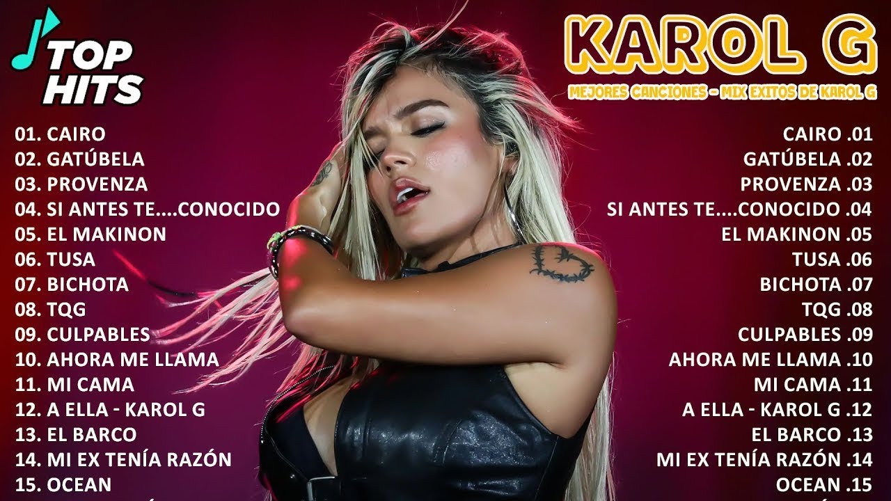 KAROL G - MIX 2025 REGGATON GRANDES ÉXITOS DE KAROL G - LAS MEJORES CANCIONES DE KAROL G - YouTube