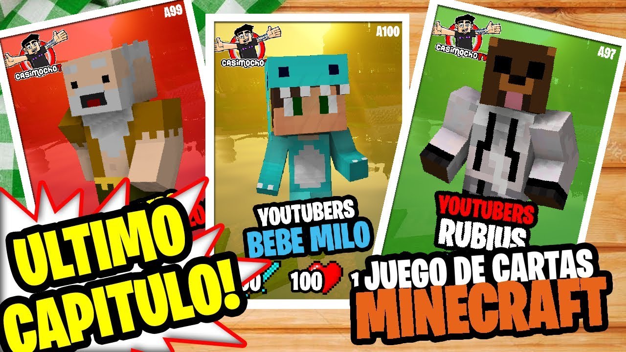 ULTIMO CAPITULO!! - EL JUEGO DE CARTAS MINECRAFT - YouTube